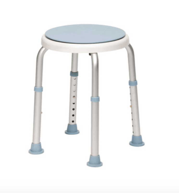 Aluminium Rotating Shower Stool | Shower in Safety. Height Adjustable